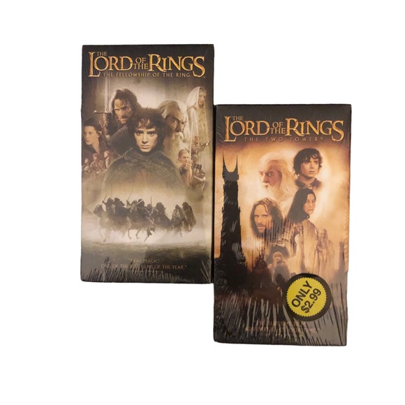 Media | Lord Of The Rings New Sealed Set Of Two Vhs Fellowship Of The ...